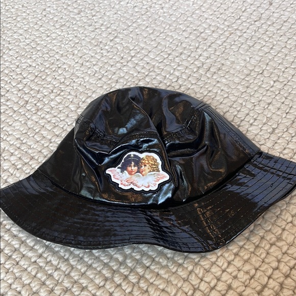 Fiorucci | Accessories | Fiorucci Black Bucket Hat With Angel Patch ...